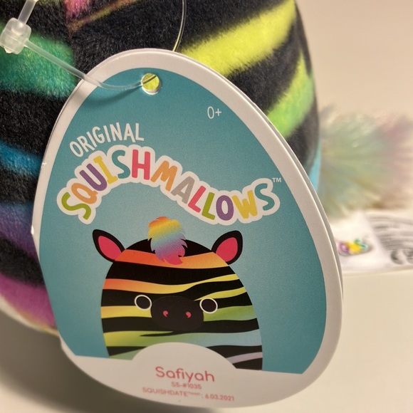 Squishmallows | Toys | Squishmallow Safiyah The Cokorful Zebra 5 | Poshmark